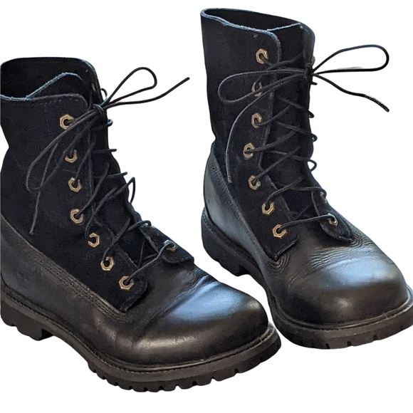 Timberland | Shoes | Timberland Fold Down Leather Suede Lace Up Combat ...